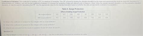 Solved Coefficient Of Variation The Coefficient Of Chegg