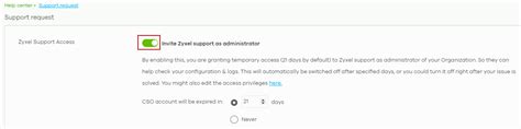 [atp Flex] How To Turn On Support Request On Nebula — Zyxel Community