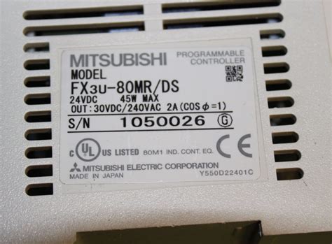 FX3U 80MR DS Used Mitsubishi Plc