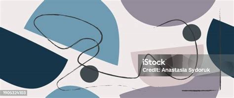 벡터 평면 그림입니다 미니멀한 트렌디한 추상 패턴입니다 다양한 기하학적 모양과 선 디자인과 섬유를 위한 현대적인 템플릿입니다 거미줄에 대한 스톡 벡터 아트 및 기타 이미지