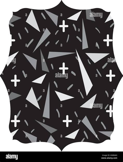 Grayscale Rectangle With Geometric Graphic Style Background Stock Vector Image Art Alamy