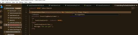no intellisense for objectid and event name in events subscribing