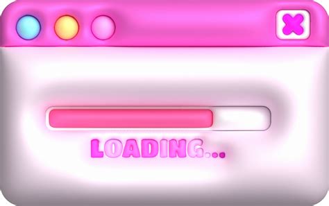 Loading Bar And Pop Up Progress Visualization Loading Status Collection Web Design Elements 3d