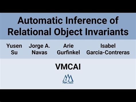 Free Video Automatic Inference Of Relational Object Invariants From