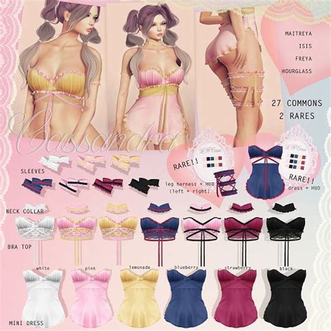 Second Life Marketplace Le Fil Casse Cassandra Bra Top Freya Pink