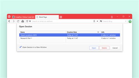 Tab Management Features Vivaldi Browser