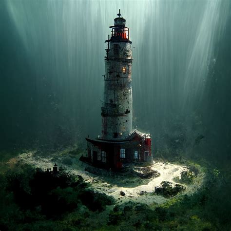 Underwater Lighthouse Underwater Photography Lighthouse Underwater
