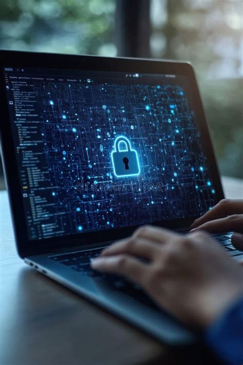 Secure File Transfer A Close Up Of A Hands Typing On A Laptop Showcasing A Secure File Upload