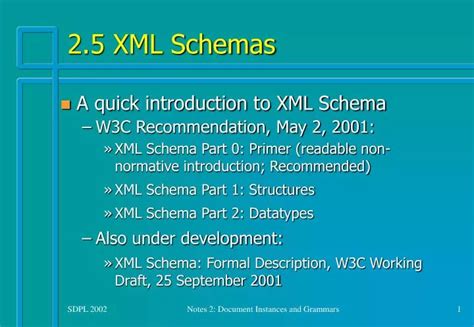Ppt 25 Xml Schemas Powerpoint Presentation Free Download Id5577634