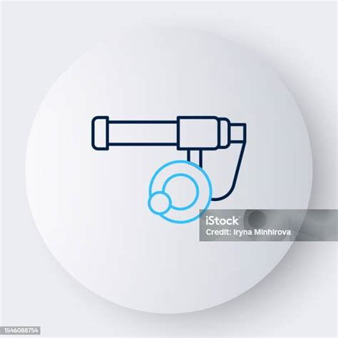 흰색 배경에 격리 된 라인 낚시 막대 아이콘 큰 물고기를 잡아 낚시 장비 및 물고기 양식 주제 다채로운 개요 개념 벡터 강에 대한 스톡 벡터 아트 및 기타 이미지 Istock