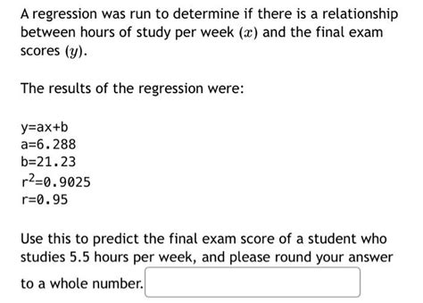 Solved A Regression Was Run To Determine If There Is A Chegg Com
