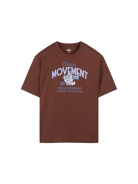 탑텐 공용 쿨에어코튼 콜라보 반팔티 어바웃모먼트 Mse2ts3801