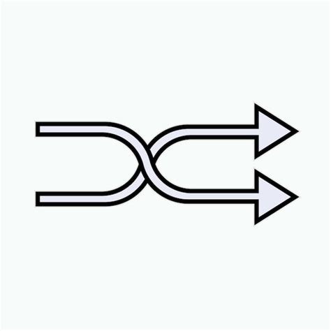 Cambiar Icono Símbolo Cambio De Dirección Vector Vector Premium