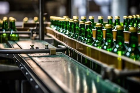 Brewery Bottling Process Premium Ai Generated Image