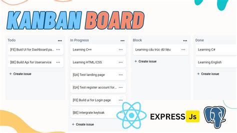 Xây Dựng Kanban Board Fullstack React Express Postgrel Typescript