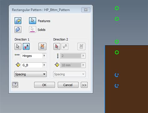 Ilogic Pattern Direction Autodesk Inventor Autocad Forums