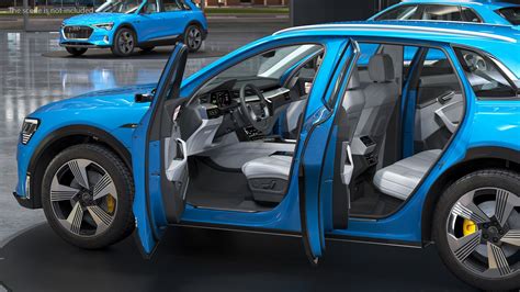 Audi E Tron With Thule Easyfold Xt2 Mountain Bike 3d Model 199 Obj