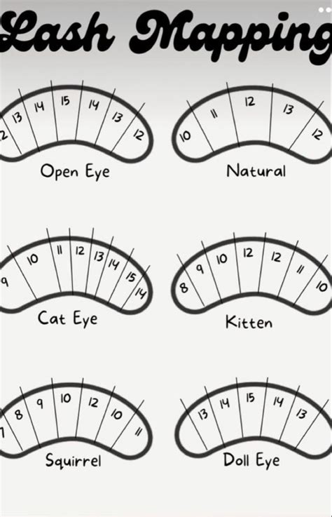 Wispy Lash Map Chart Artofit