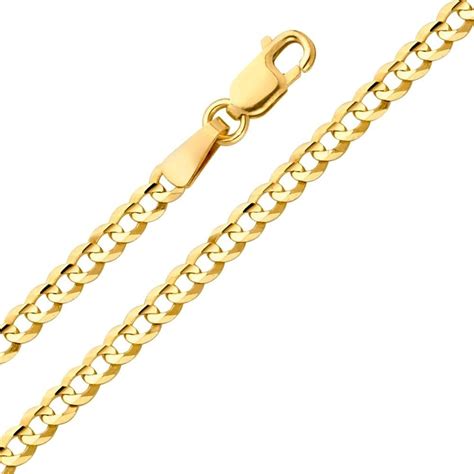 22″ Concave Curb Link Italian Chain 10kt2mm Anthony Jewellers