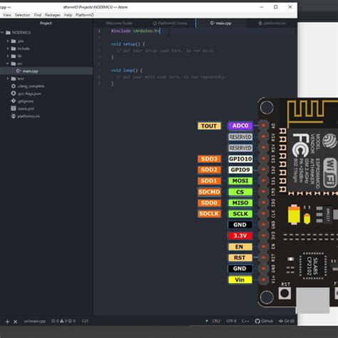 Starting With Nodemcu Blinking Led Platformio