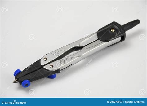 Pair Of Compasses On White Background Stock Image Image Of School Designer 206273863