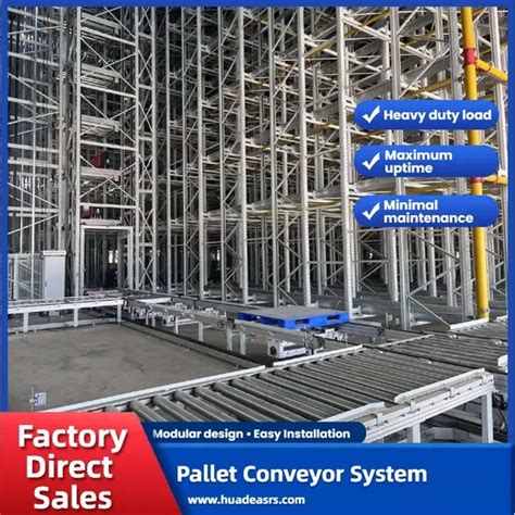 Automated Pallet Handling Modular Pallet Conveyor System For