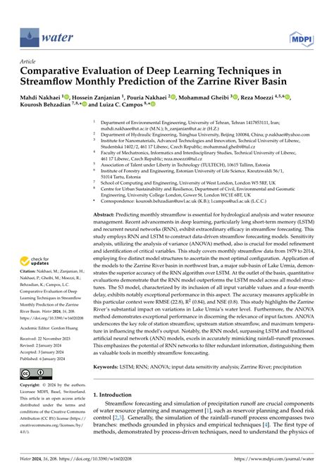 Pdf Comparative Evaluation Of Deep Learning Techniques In Streamflow Monthly Prediction Of The