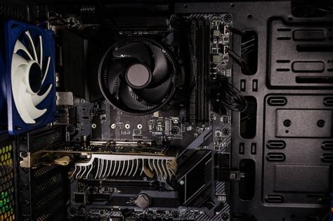 Premium Photo Closeup Of New Computer System Unit From The Inside