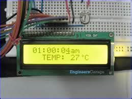 Microcontroller Based Temperature Indicator With LCD For Industrial Certification ISI