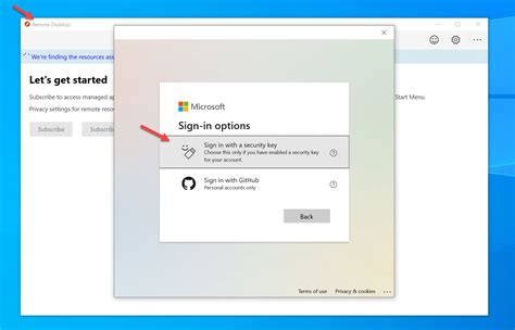 Using Windows Hello FIDO Capability With Web Browsers Microsoft WVD