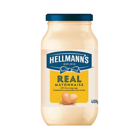 Hellmanns Real Mayonnaise Jar 400g Whats Instore