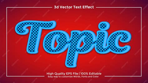 Premium Vector 3d Title Text Effect High Quality Eps Vector Fully Editable