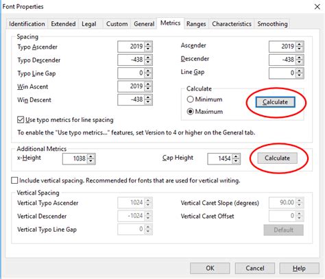 How To Calculate Metrics Values Fontcreator Support High Logic Forum