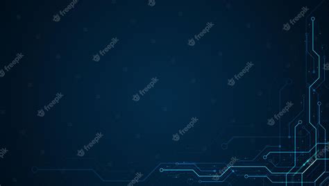 Premium Vector Circuit Board Motherboard Blue Technology Background
