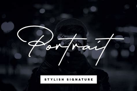 Portrait Signature Script Fonts Font Bundle Signature Fonts