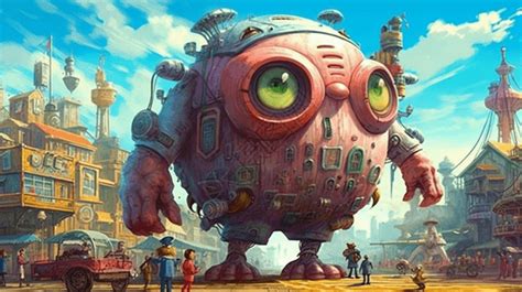 机械世界插画图片下载 正版图片600218973 摄图网