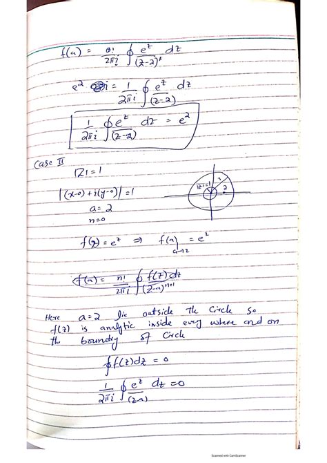 Solution Cauchy Integral Formula Studypool