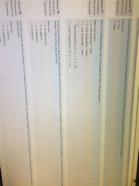 Solved A Friend Function Has Access Only To The Private