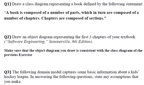 Solved Draw A Class Diagram Representing A Book Defined By