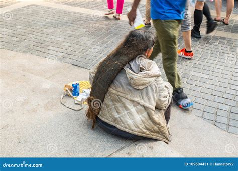 An Unidentified Homeless Woman In New York City Editorial Photo Image