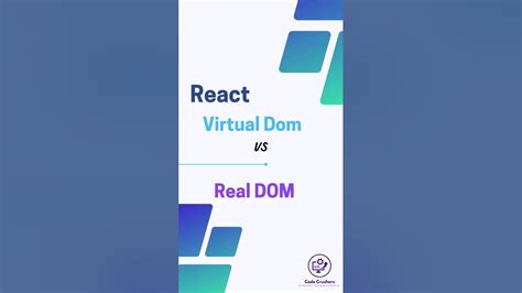 Demystifying Real Dom Vs Virtual Dom A Must Know For Frontend Developers Code Crushers Youtube