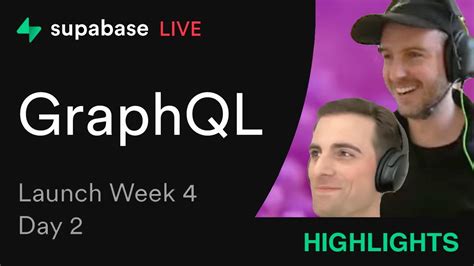 Supabase Graphql Launch Week Announcement Highlights Youtube