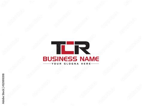 Initial TCR Logo Letter Vector Creative TC T C R Logo Icon With Colorful Three Letter Design