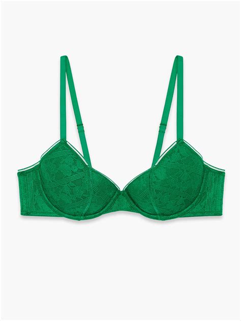 Garden Maze Lace Unlined Tulip Bra In Green Savage X Fenty