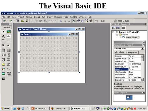 Ppt Chapter 3 Introduction To Visual Basic Environment Powerpoint Presentation Id 2940594