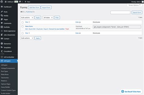 Duplicate Export And Import Form Into Wordpress — Jetformbuilder Crocoblock