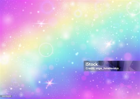 무지개 배경입니다 핑크 매직 그라데이션 소녀 패턴입니다 무지개 빛깔의 파스텔 초대 보라색 반짝임 홀로그램 블루 컬러풀한 초대장 카와이 반짝이 별 무지개 배경 공주에 대한