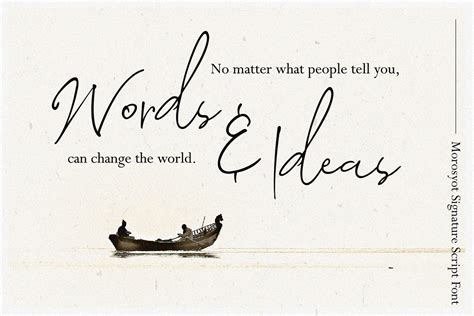 Morosyot Signature Script Font