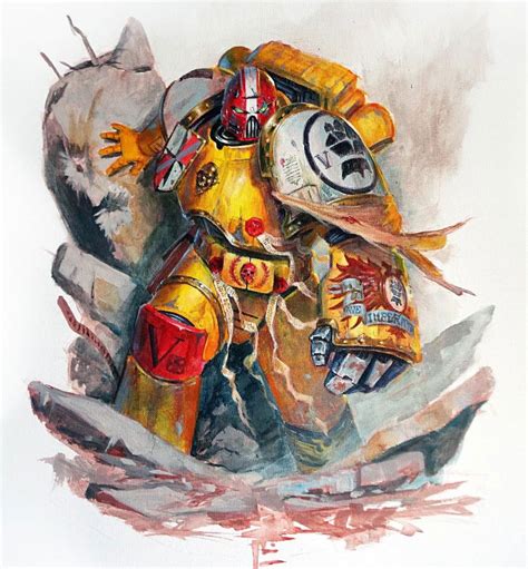 Imperial Fists Art By Diego Gisbert Llorens 40k Gallery