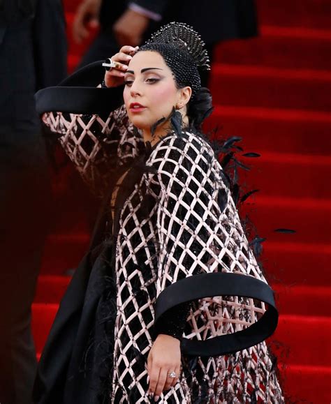 Her Very First Strut Up The Met Gala Stairs Best Lady Gaga Moments Of 2015 Popsugar